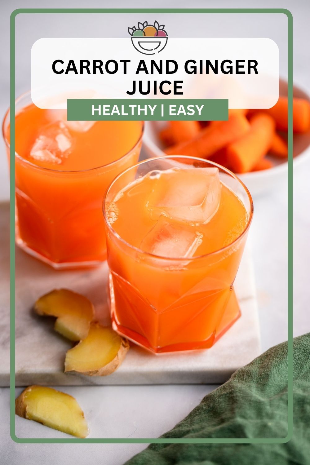 Carrot Ginger Juice (Blender) | Dietitian Debbie Dishes