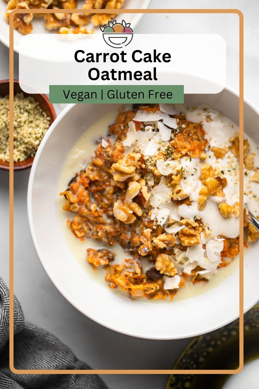 Carrot Cake Oatmeal | Dietitian Debbie Dishes