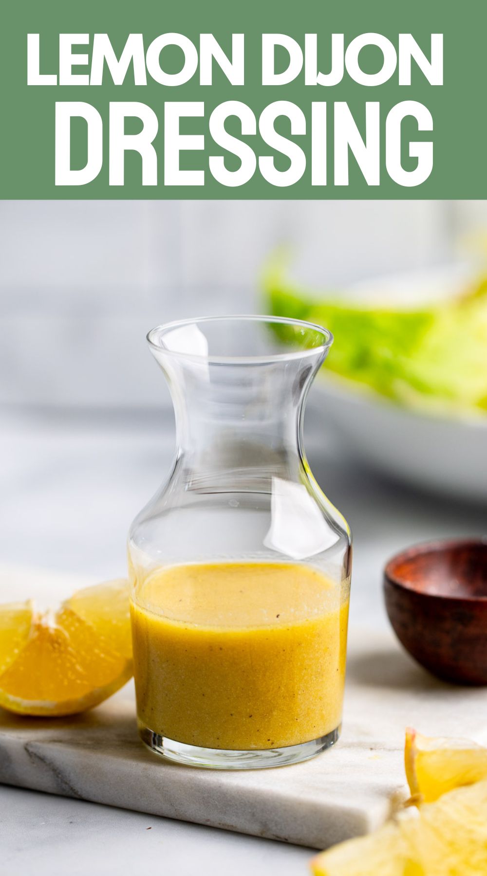 Lemon Dijon Dressing (4 Ingredients!) | Dietitian Debbie Dishes