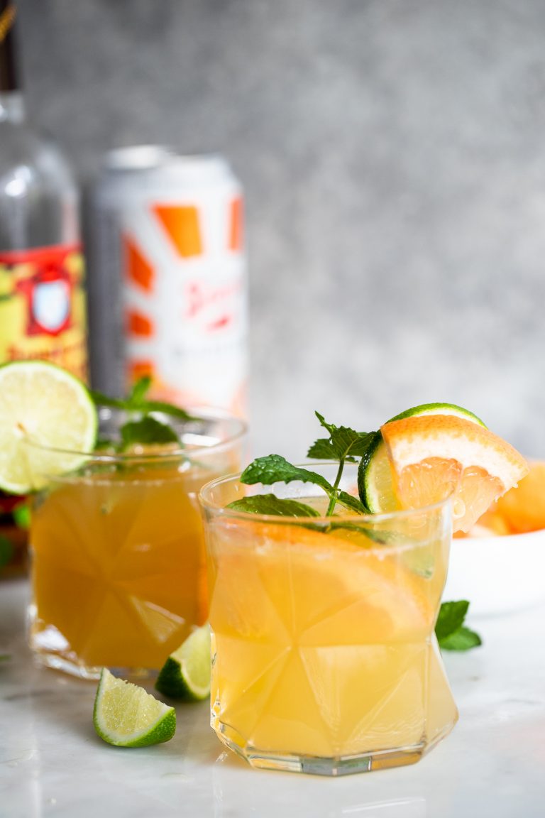 Malort Grapefruit Cocktail | Dietitian Debbie Dishes