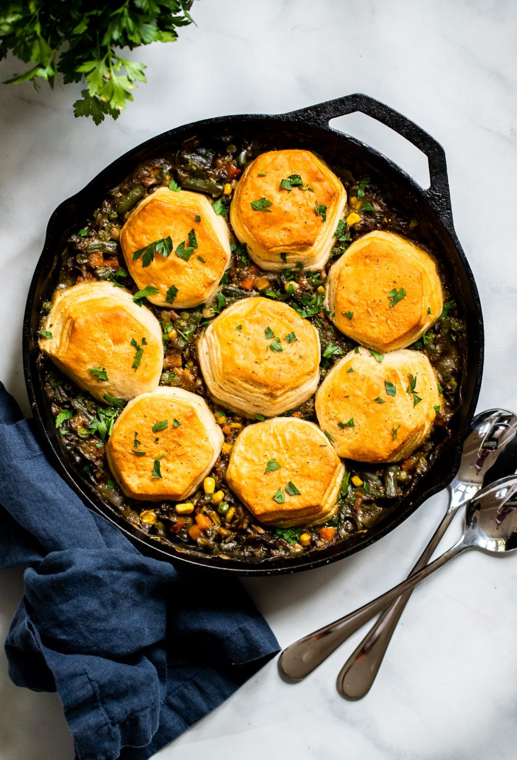 Vegetarian Lentil Pot Pie | Dietitian Debbie Dishes