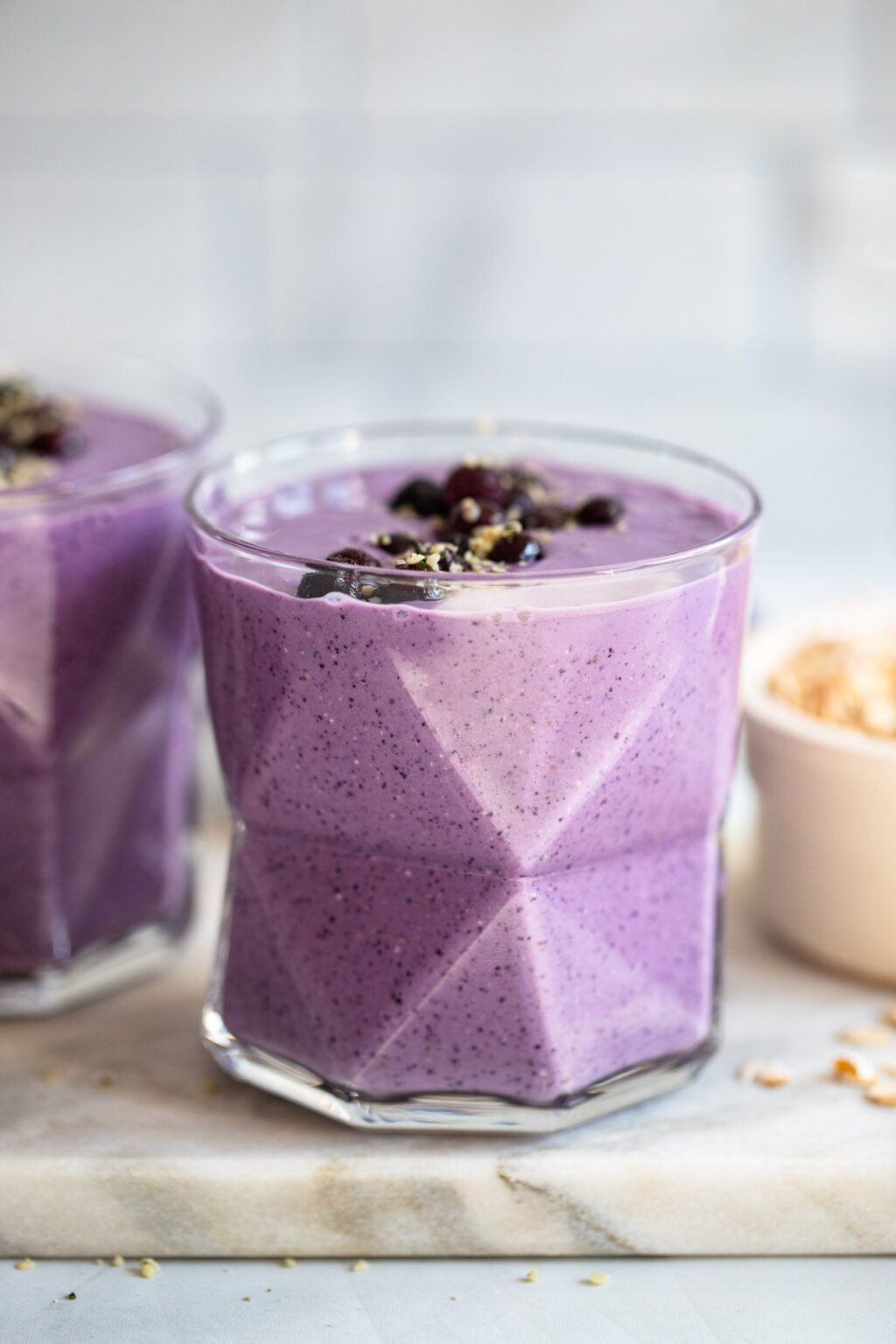 Blueberry Oat Smoothie | Dietitian Debbie Dishes