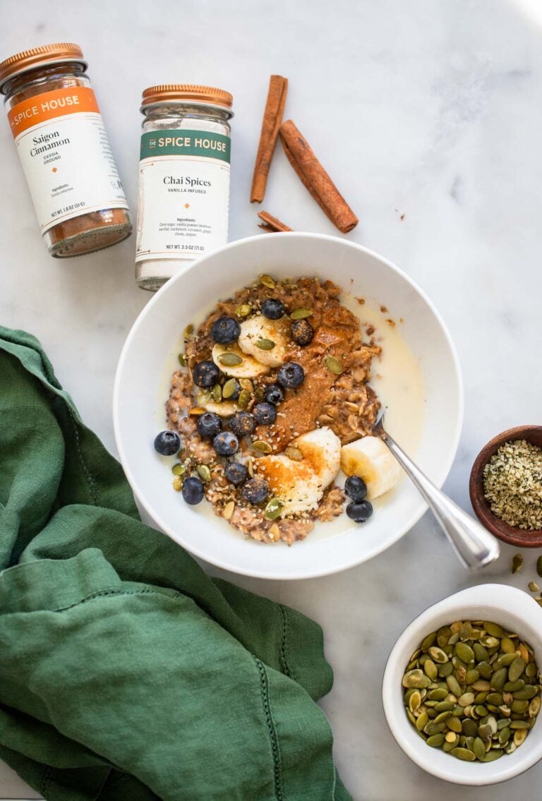 Chai Oatmeal | Dietitian Debbie Dishes