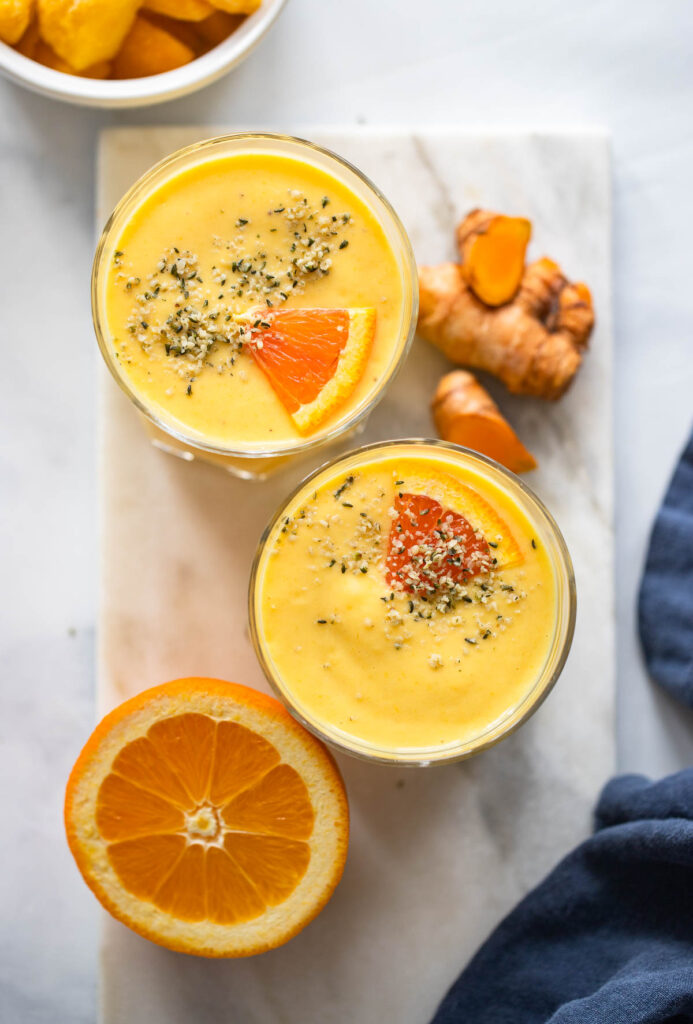 Mango Turmeric Smoothie | Dietitian Debbie Dishes
