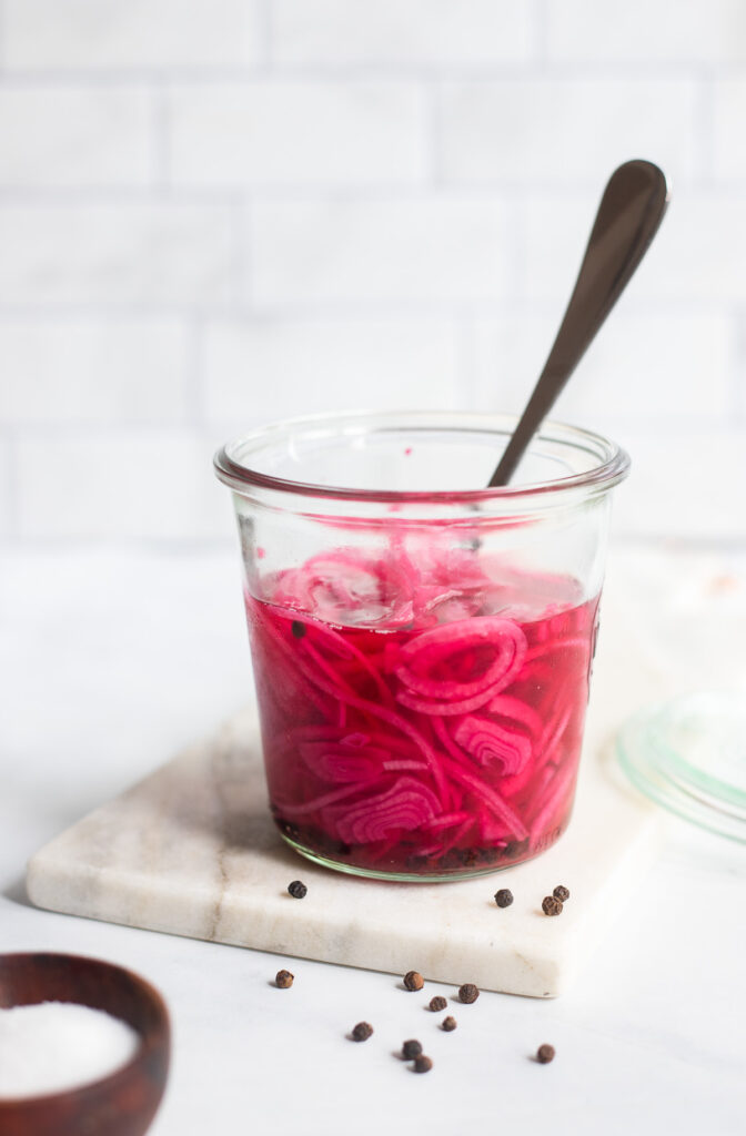 Quick Pickled Red Onions | Dietitian Debbie Dishes