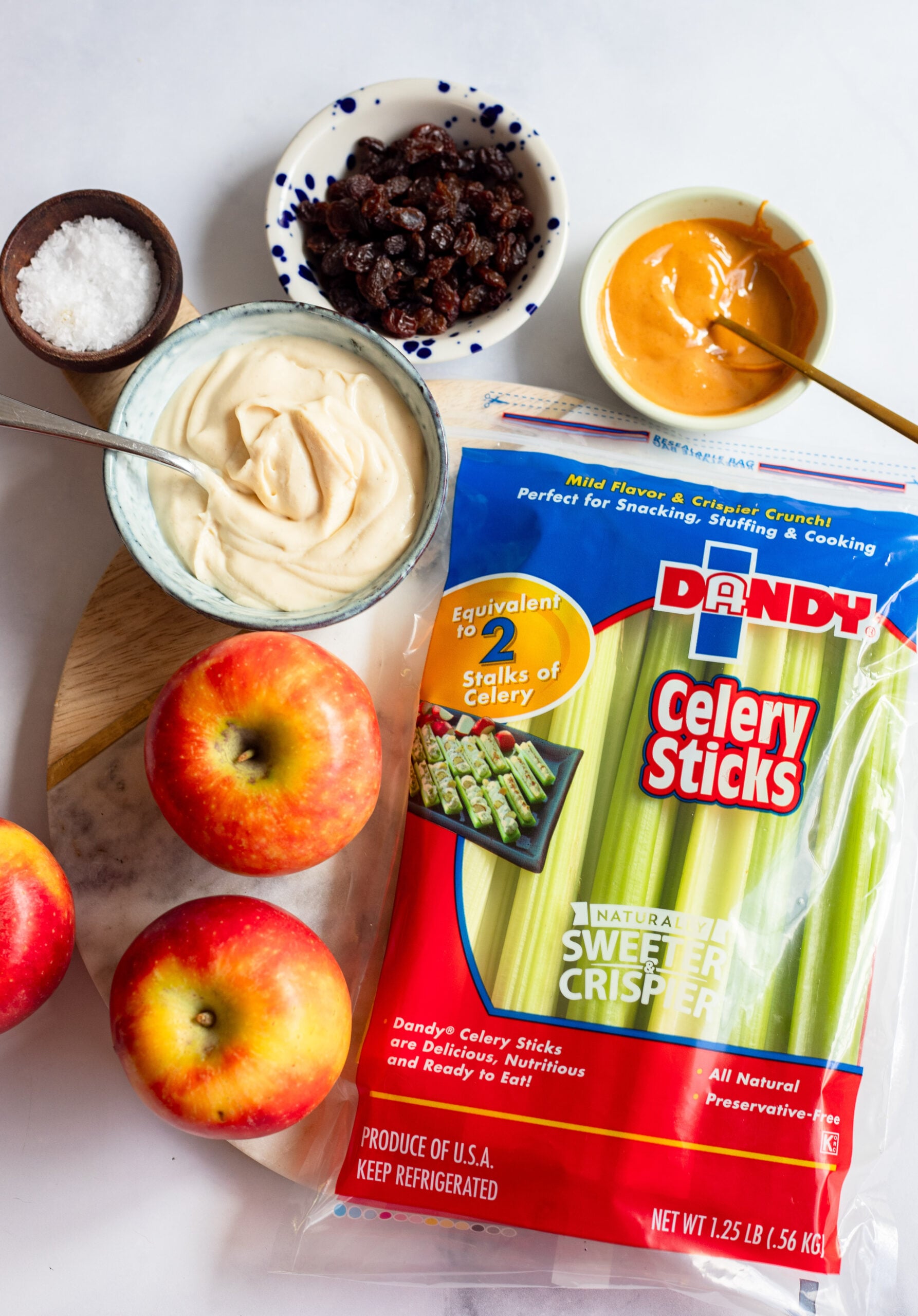 Ants on a Log Apple Salad | Dietitian Debbie Dishes